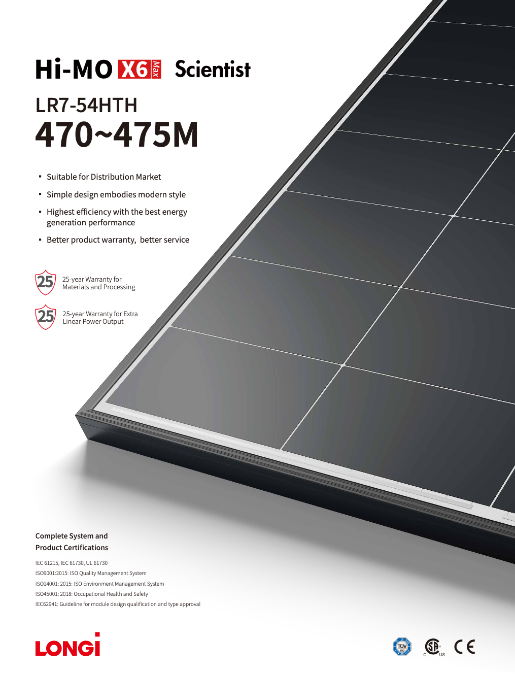 Panel fotowoltaiczny Longi 470W LR7-54HTH-470M BF - Dobra Cena - Sklep ...